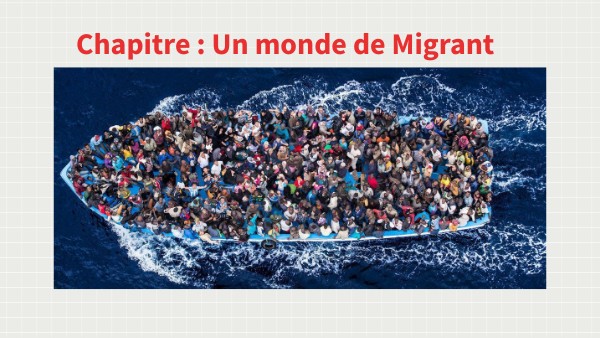 Un monde de migrant (4e)