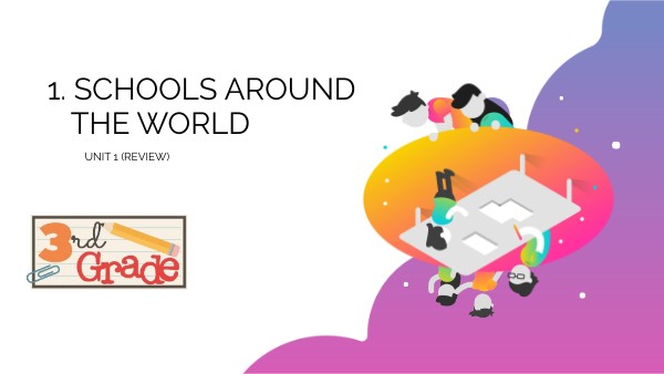 3RD GRADE. UNIT 1. SCHOOLS AROUND THE WOLRD | Genially