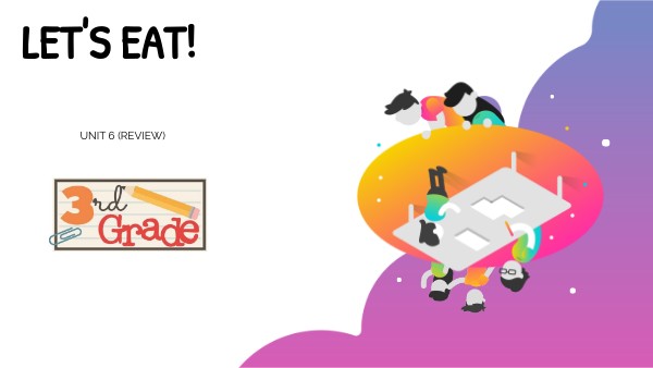 3RD GRADE. UNIT 6. LET'S EAT!