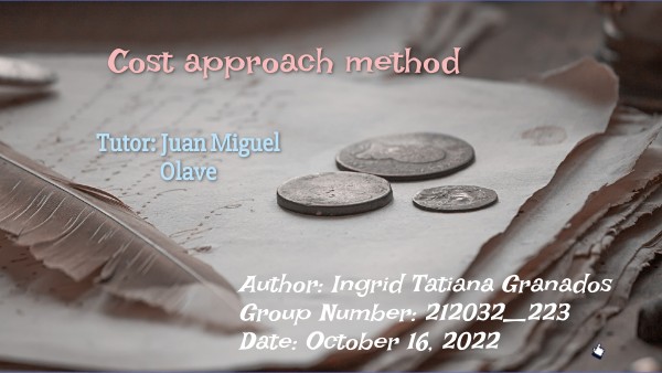 Cost approach method Cost approach method