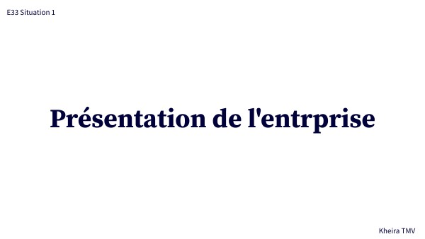 DIAPORAMA E33 SITUATION 1 KHEIRA TMV