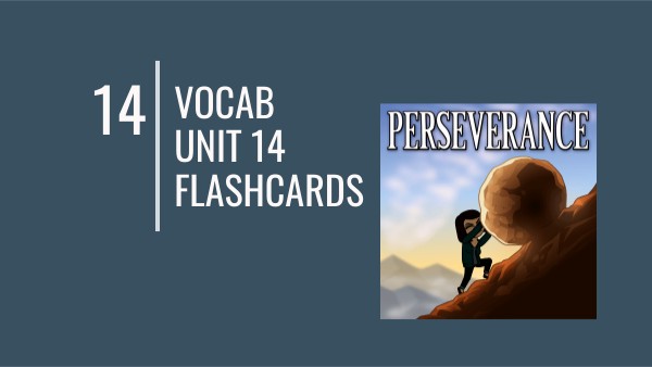 Sadlier Level F Unit 14 Vocabulary | Genially