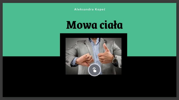 Mowa ciała | Genially