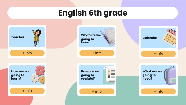 English 6th grade | Genially