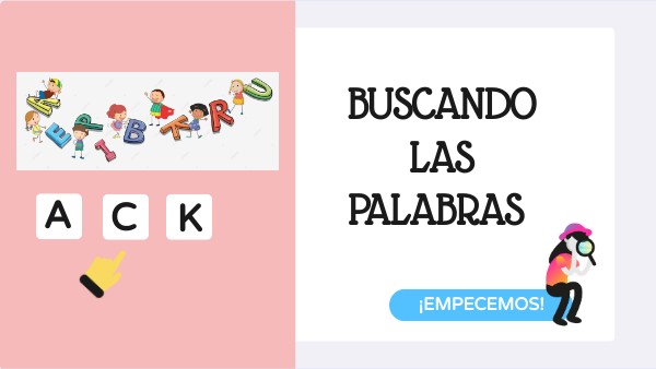 Juego Buscando las palabras