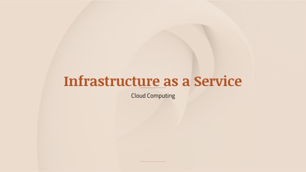 CC-Infrastructure as a Service