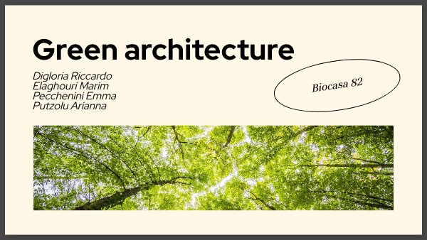 GREEN ARCHITECTURE | Genially
