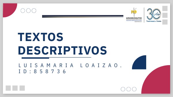 Textos descriptivos | Genially