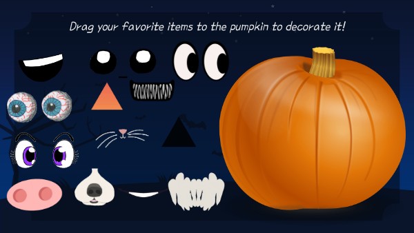 Decorate A Pumpkin Halloween Activity | Genially