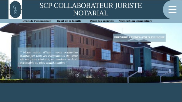 Site internet SCP COLLABORATEUR JURISTE NOTARIAL