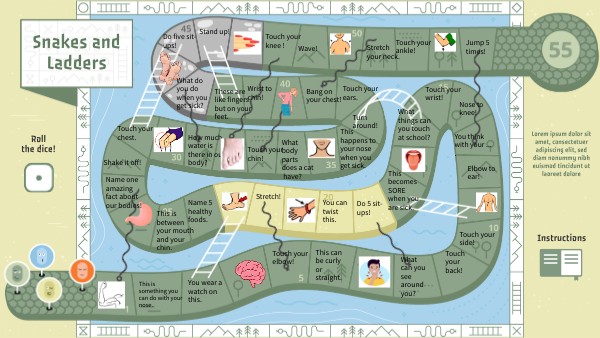 SNAKES AND LADDERS (body parts)