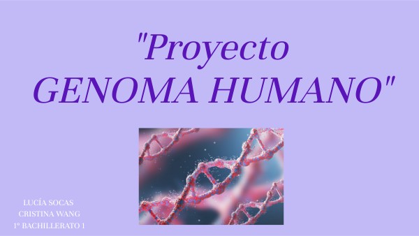 Proyecto genoma humano | Genially
