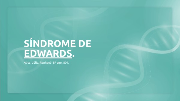 Síndrome de Edwards
