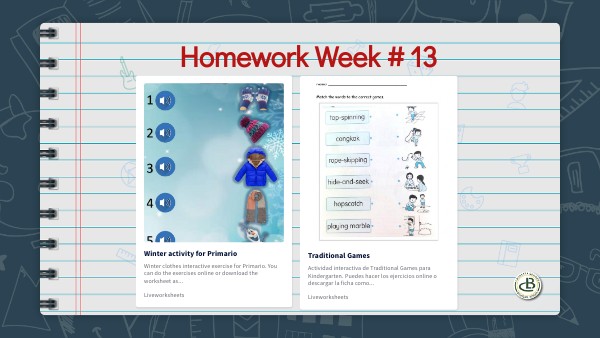 Homework Week # 13 | Genially