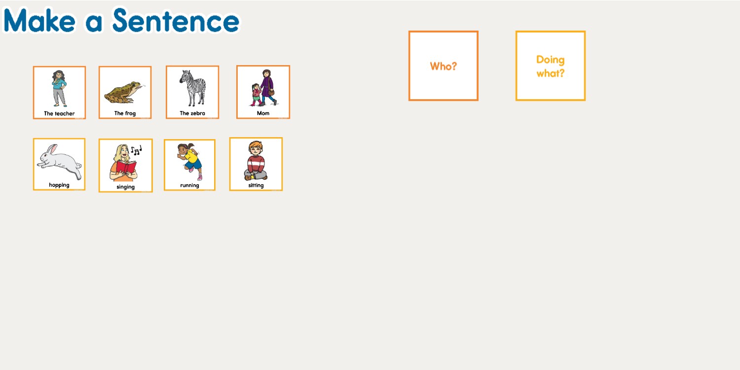 Make a sentence activity