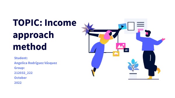 Angelica Rodríguez - Income approach method