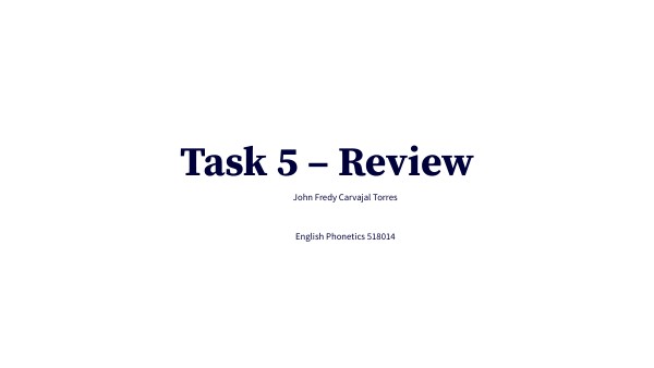 Task 5 – Review | Genially