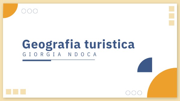 Geografia turistica | Genially