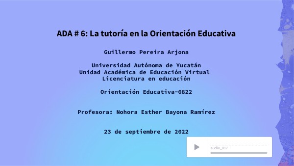 ADA # 6: La Acción Tutorial | Genially