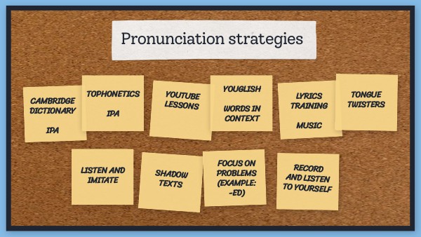 Pronunciation strategies | Genially