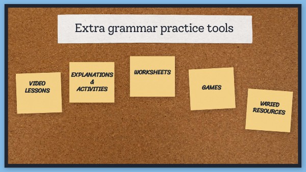Extra grammar practice tools | Genially