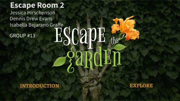 Escape the Garden: Genetics | Genially