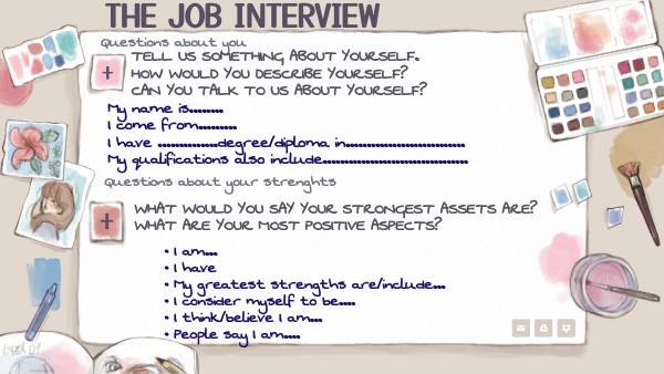 the Job Interview - questions | Genially