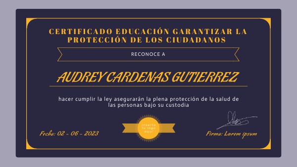 CERTIFICADO EDUCACIÓN