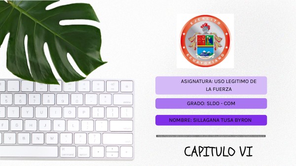 CAPITULO VI | Genially