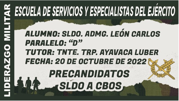 TAREA N2. LIDERAZGO MIILITAR