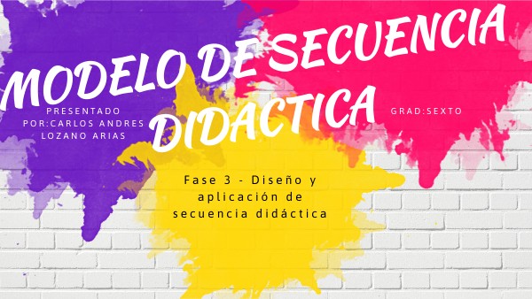 MODELO DE SECUENCIA DIDACTICA | Genially