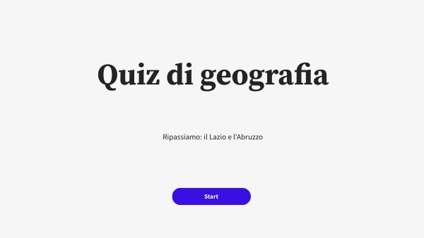 Quiz di geografia | Genially