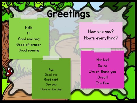 Topic 1: Greetings and introductions