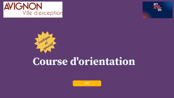 Présentation course d'orientation avignon | Genially