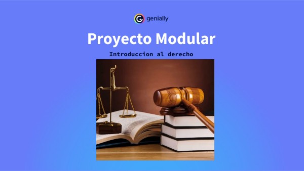 proyecto modular | Genially