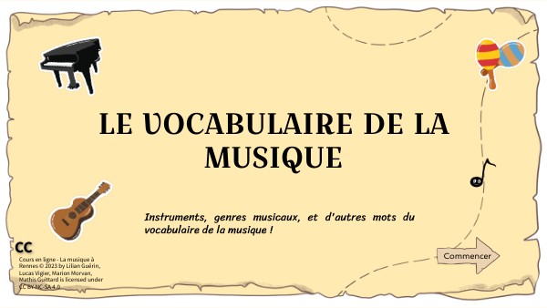 Le vocabulaire de la mus