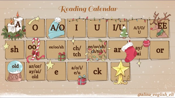 Reading calendar 1 part | Genially