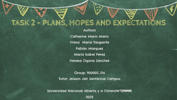Task 2 - Plans, hopes and expectations_Group_900005_154 | Genially
