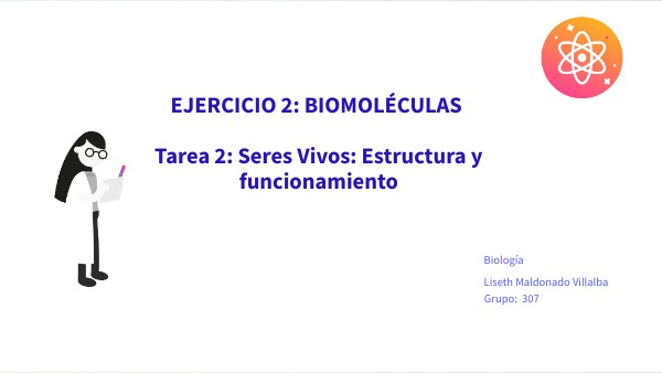 Biomoleculas ejercicio 2 | Genially