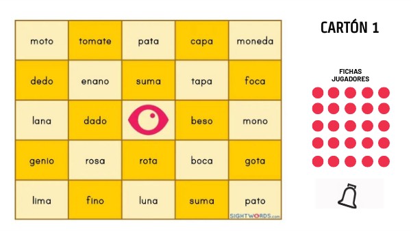 BINGO DE PALABRAS | Genially