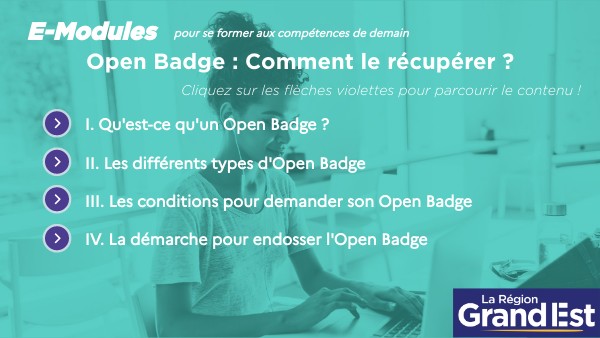 E-modules Tutoriel Open Badge