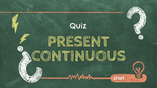 Present continuous quiz | Genially