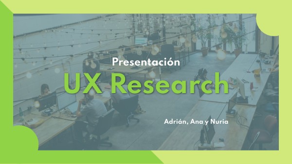 PRESENTACIÓN UX Research | Genially