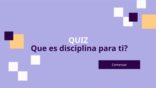 QUIZ Disciplina | Genially