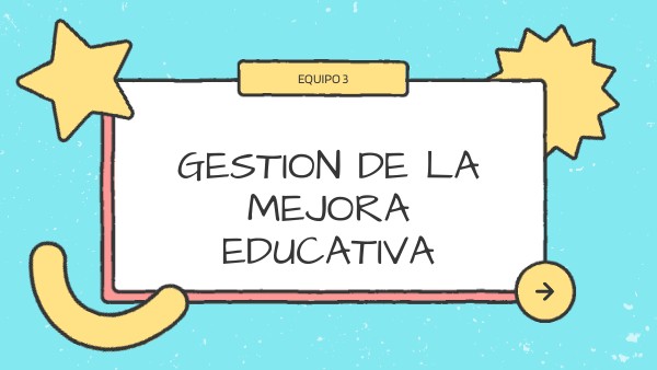 Gestión de la mejora educativa | Genially