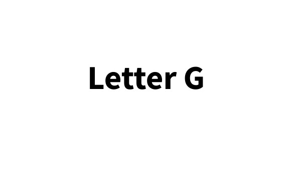Letter G | Genially