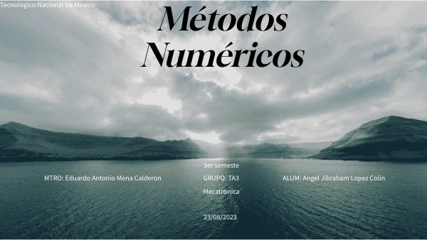 metodos numericos | Genially
