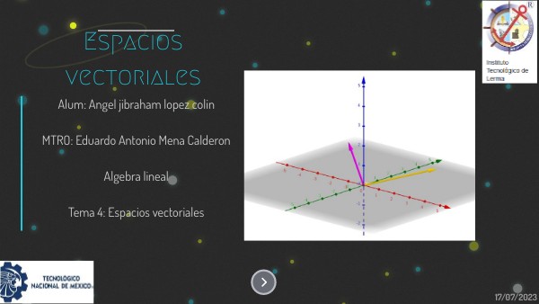 Espacios vectoriales