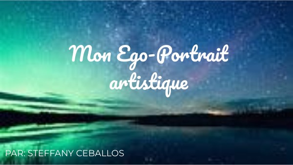 Mon ego- portrait artistique
