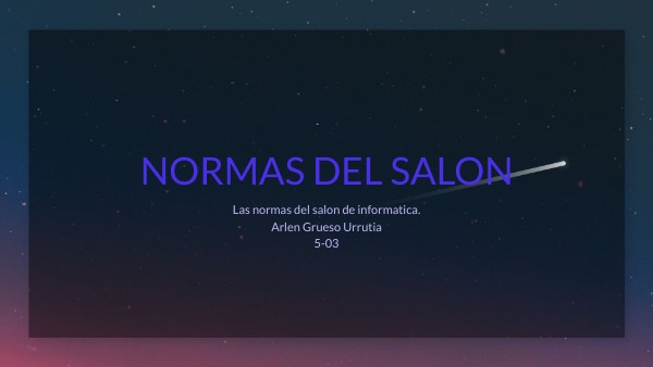 Normas del salon